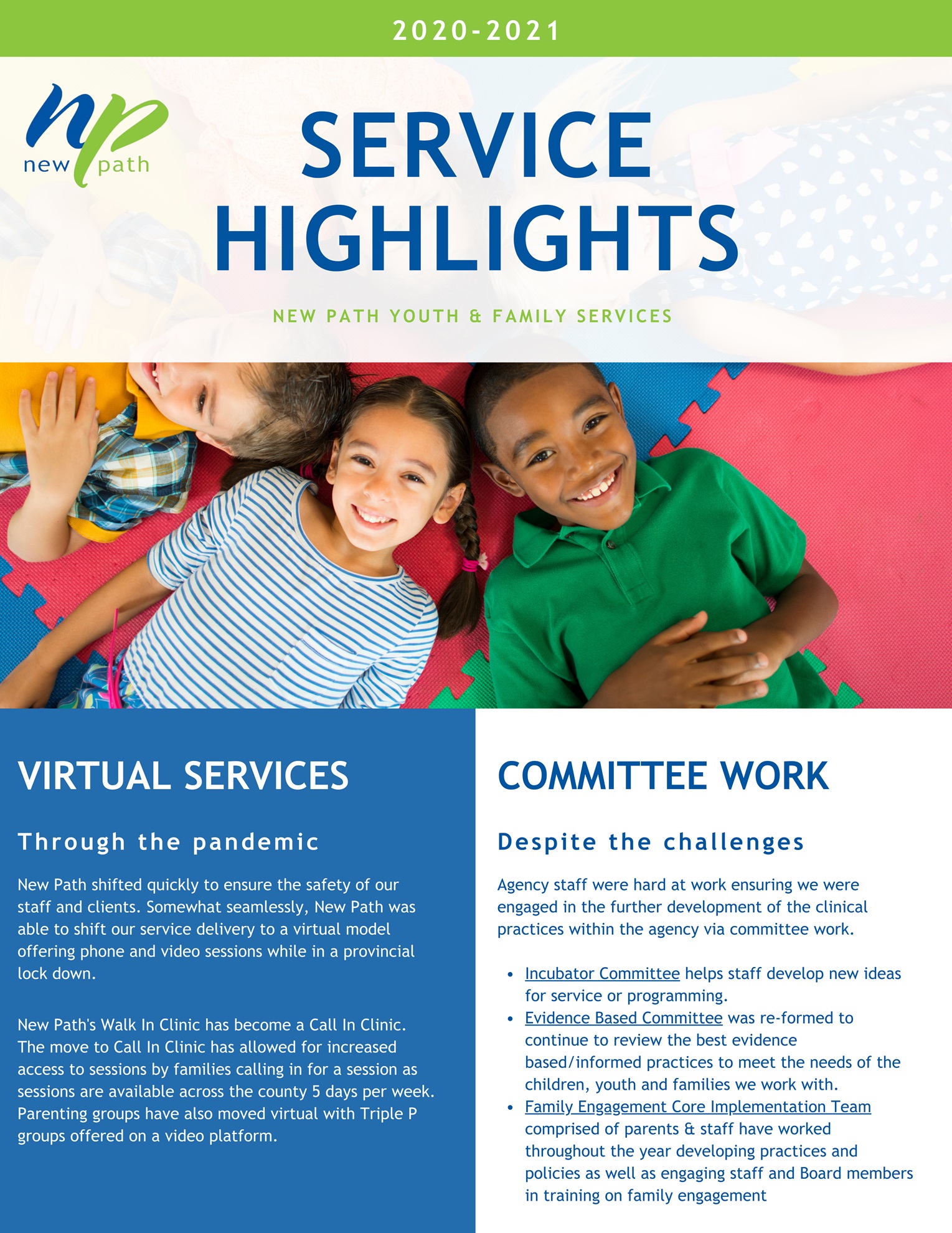 Service Highlights - New Path Youth and Family Services